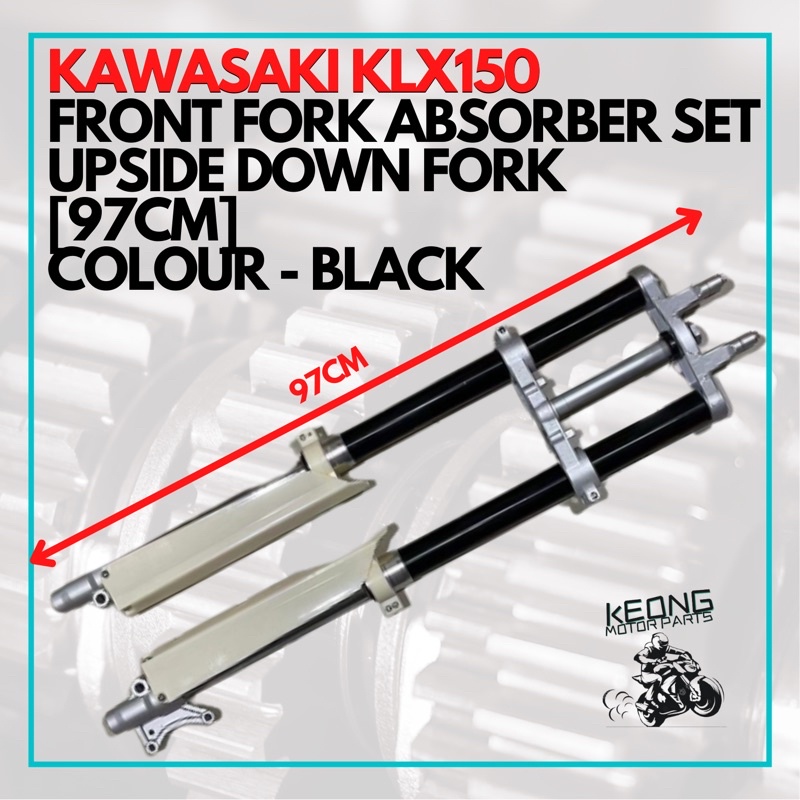KAWASAKI KLX150 FRONT FORK ABSORBER SET (UPSIDE DOWN FORK) FRONT ABSORBER [97CM] | Shopee Malaysia