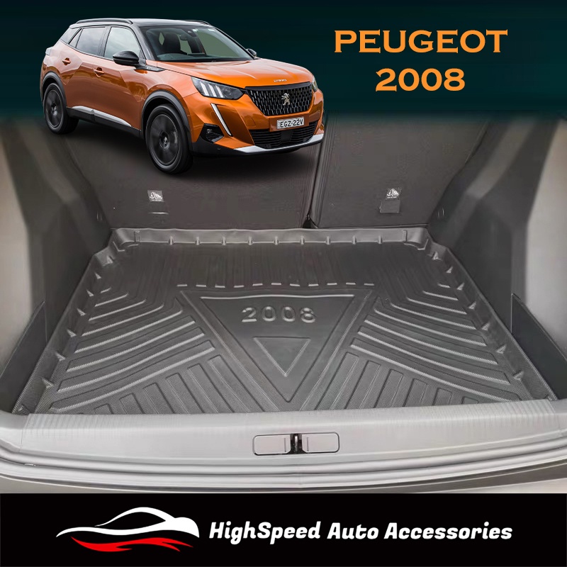 Peugeot 2008 2022 Rear Boot Tray – Waterproof TPE Cargo Mat | Shopee ...