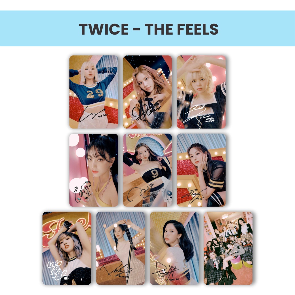 Kpop TWICE Photocard The Feels (Signature All Member) | Shopee Malaysia