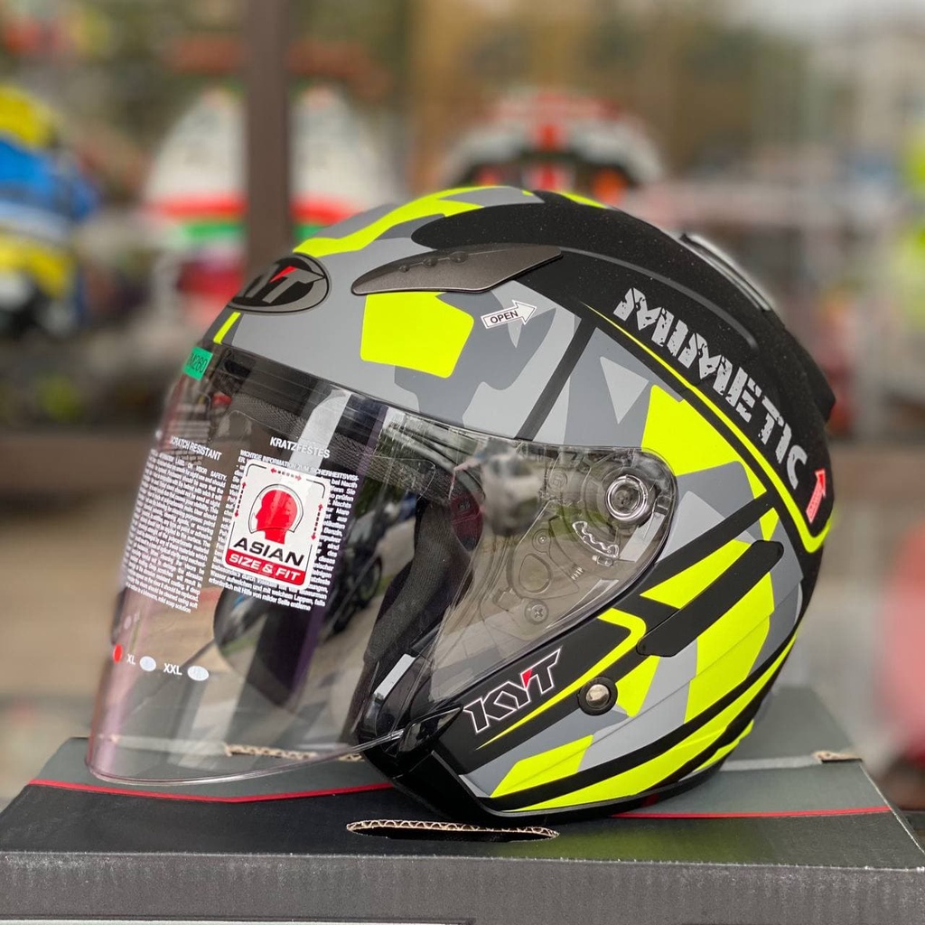 KYT Hellcat Mimitec Matt Yellow Original 💯 | Shopee Malaysia