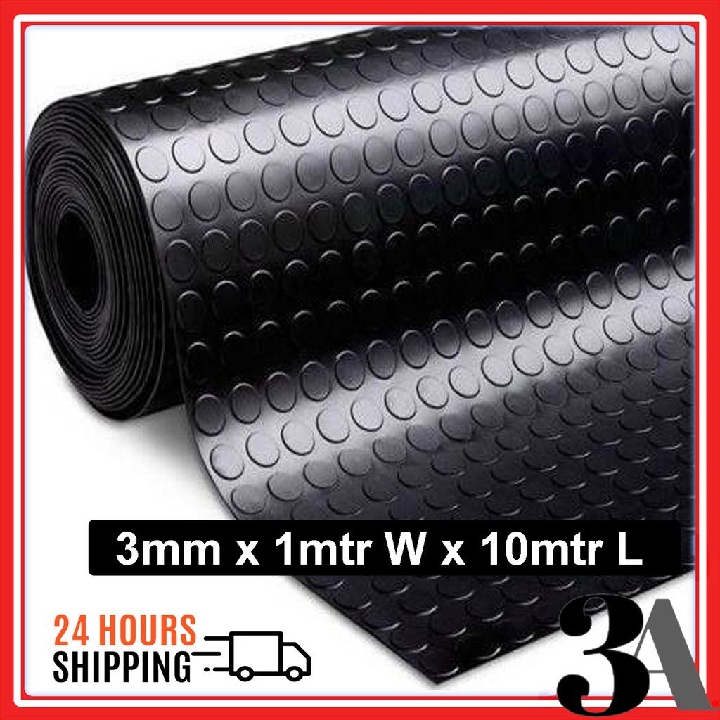Round Stud Rubber Mat 3mm Thick Anti-skid Airport Mat Floor Matting 1m ...