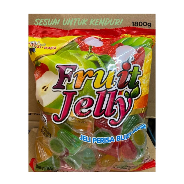 Alibaba Fruit Jelly 1700g (Jeli Perisa Buan-Buahan) | Shopee Malaysia