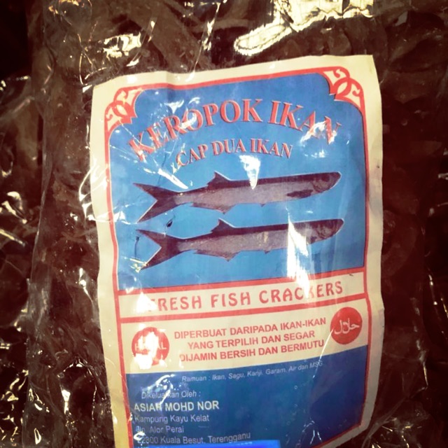 Keropok Ikan|Cap 2 Ikan Parang|Original Kuala Besut | Shopee Malaysia