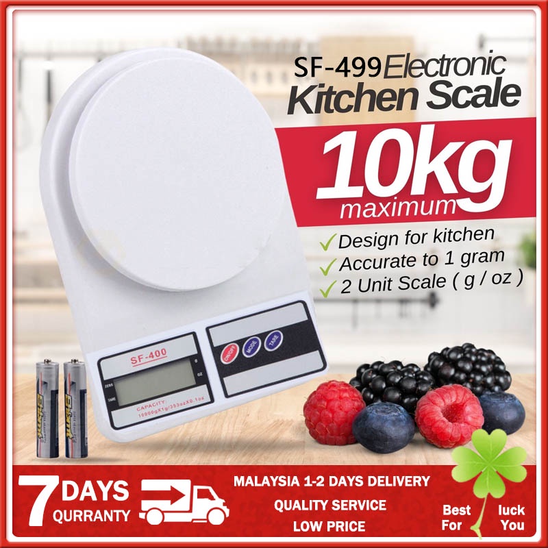 🔥SF400 electronic digital liquid crystal scale high-precision electronic kitchen scale flour ...