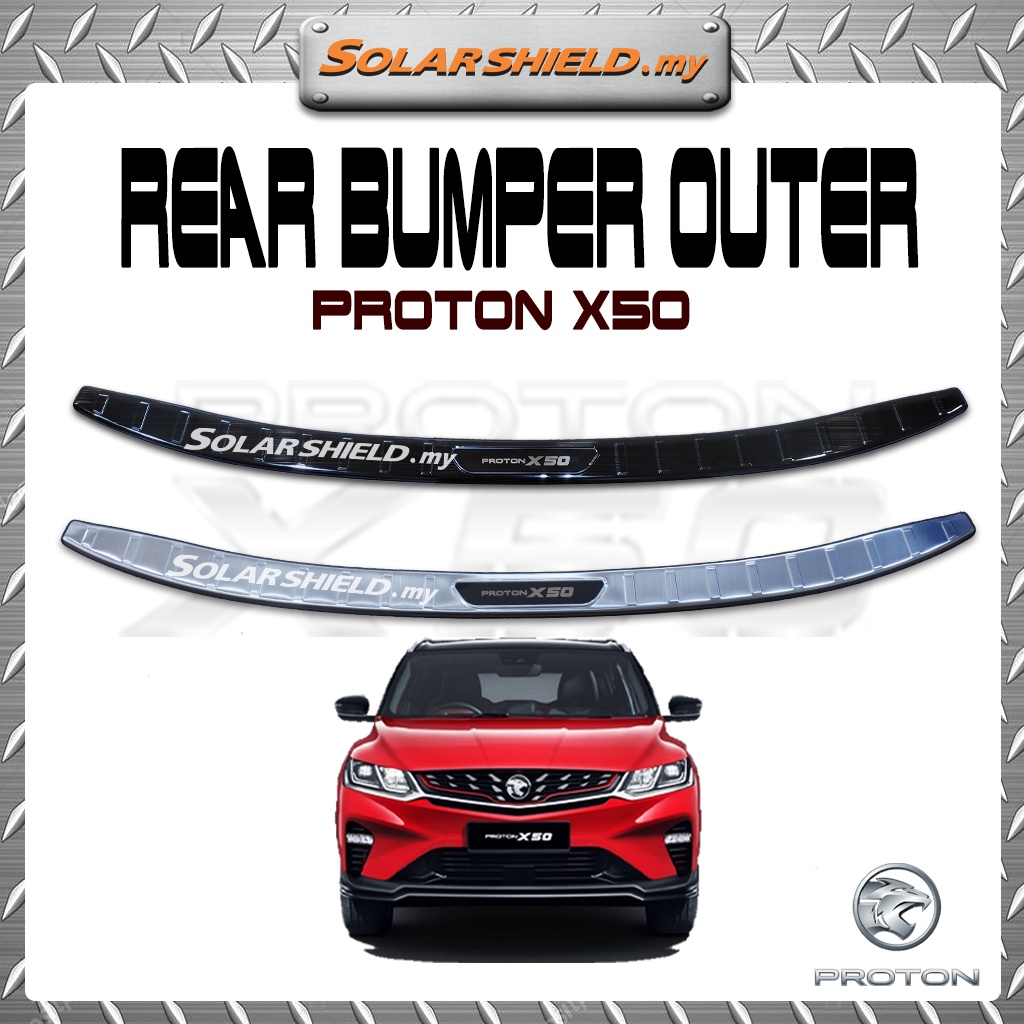 Proton X50 2020-2021 Rear Outer Bumper Plate/Guard Protector (One Piece ...