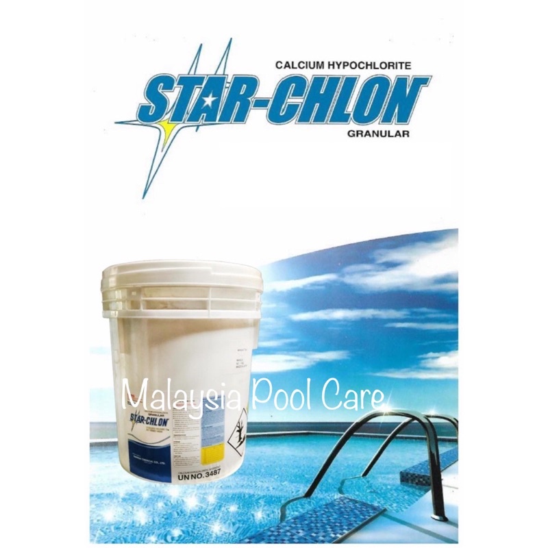 KLORIN CHLORINE 45KG/Drum STAR-CHLON 70% Granules / Calcium ...