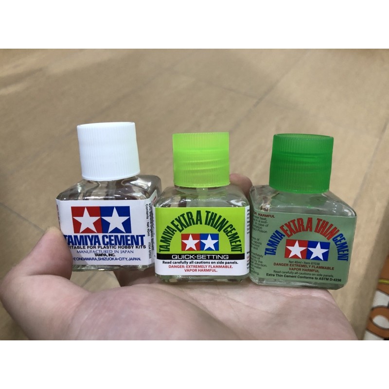 Tamiya modelling cement (White cap / Extra Thin) | Shopee Malaysia