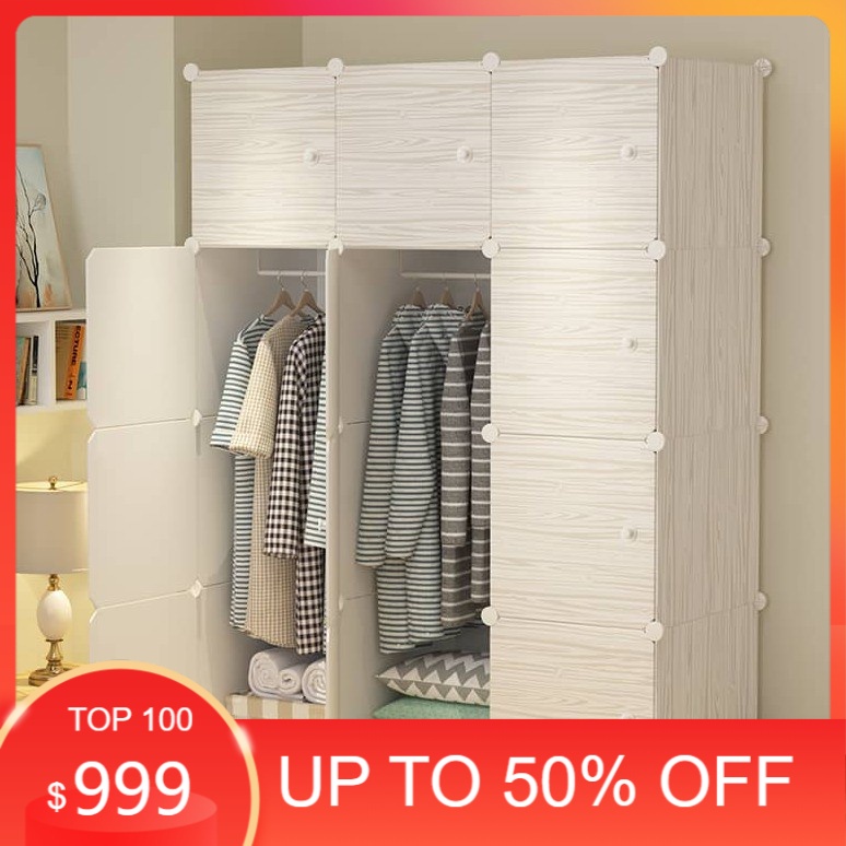 MAPLE WHITE 12C Almari Karton DIY Children Cartoon Cabinet Wardrobe ...