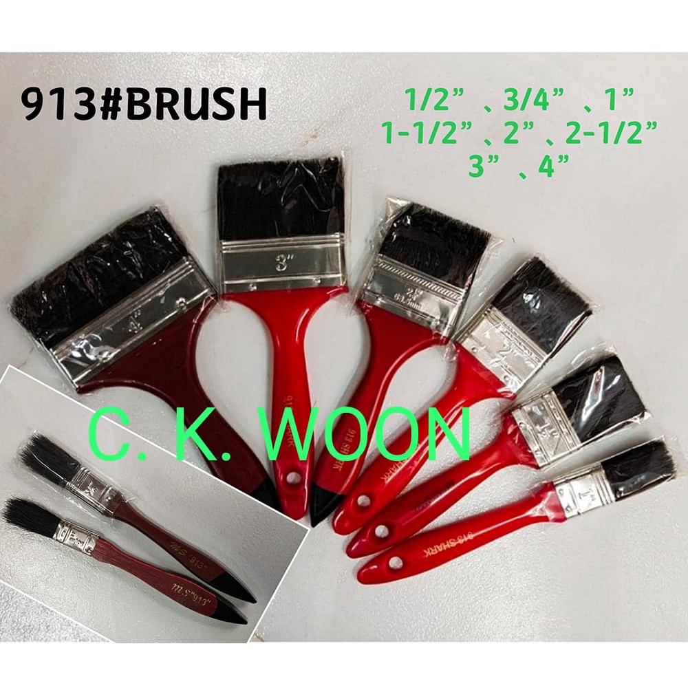 ~ Ready Stock~ #913 OR HB380 Paint Brush / berus cat ( 1'' / 1.5'' / 2 ...