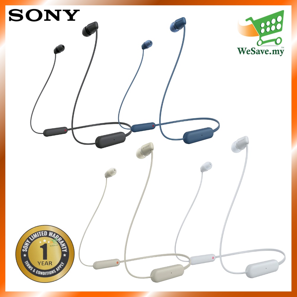 Sony WI-C100 Wireless In-ear Headphones (Original) 1 Year Warranty By ...