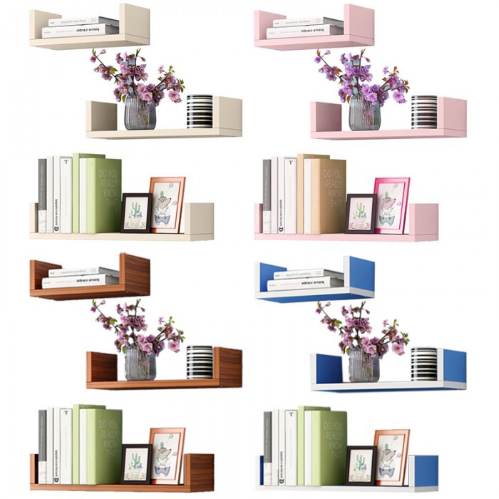 (Ready stock)BD 3-IN-1 WALL SHELF BEDROOM SIMPLE MODERN LIVING ROOM ...