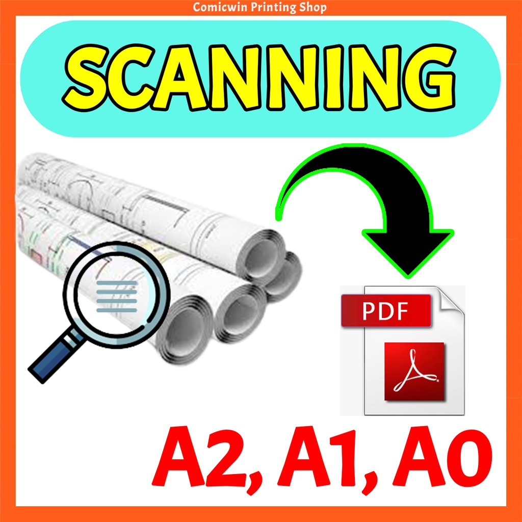 [Add-On Finishing] Scan Services A1 Size A0 Size (Colour Scan, 300 dpi ...