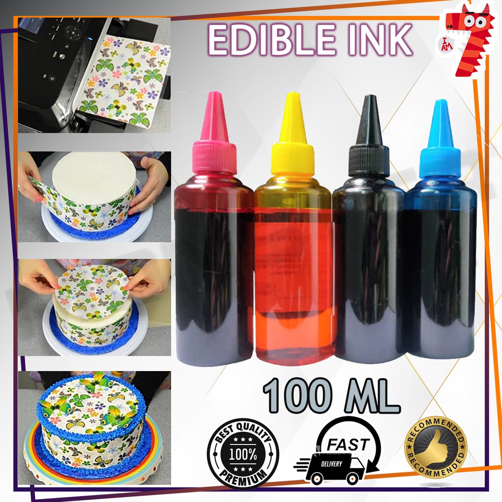Edible Refill Ink 100ml Edible Ink, Edible Image Printer Ink, Edible ...