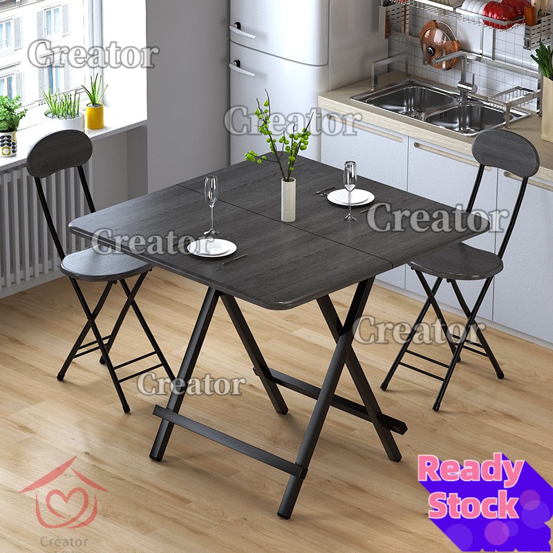 🔥Ready Stock🔥Portable folding table/Minimalistic pair of folded tables ...