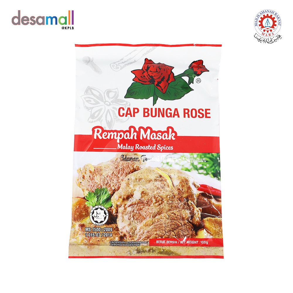 CAP BUNGA ROSE Rempah Masak (105g) | Shopee Malaysia
