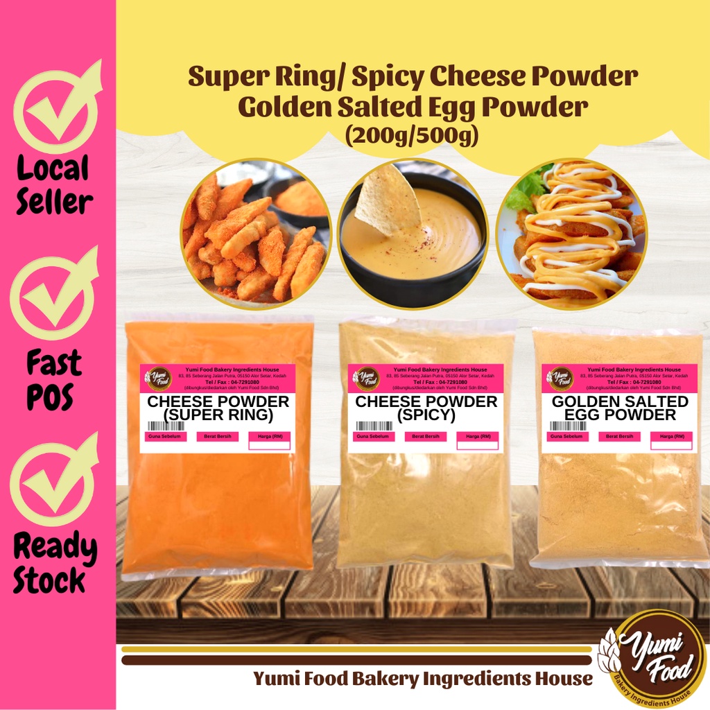 [READY STOCK] Serbuk Super Ring/ Spicy Cheese/ Golden Salted Egg ...