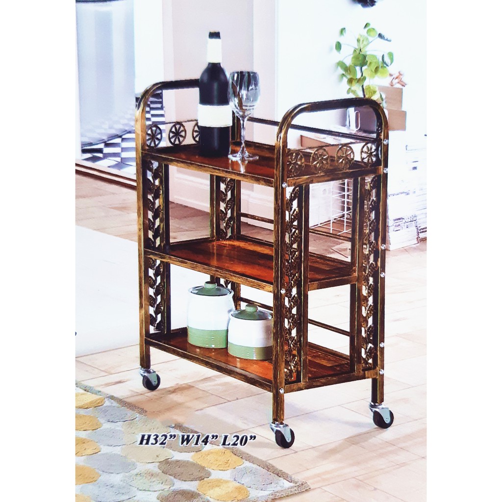 Trolley copper+wood base/Trolley metal/Trolley antik/Trolley unique ...