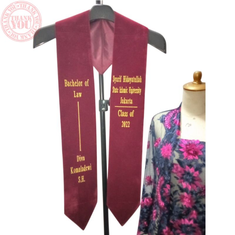 Graduation neck Sash / graduation necklace Sash / graduation shawl ...