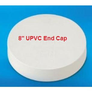 UPVC End Cap (For White pipe / Paip Putih ) 8" (200mm) | Shopee Malaysia