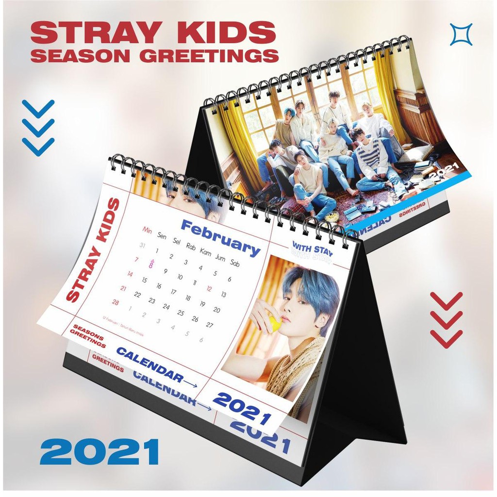 Stray KIDS SEASONS GREETING Calendar KPOP HYUNJIN FELIX HAN I.N BANG CHAN CHANGBIN SEUNGMIN LEE ...