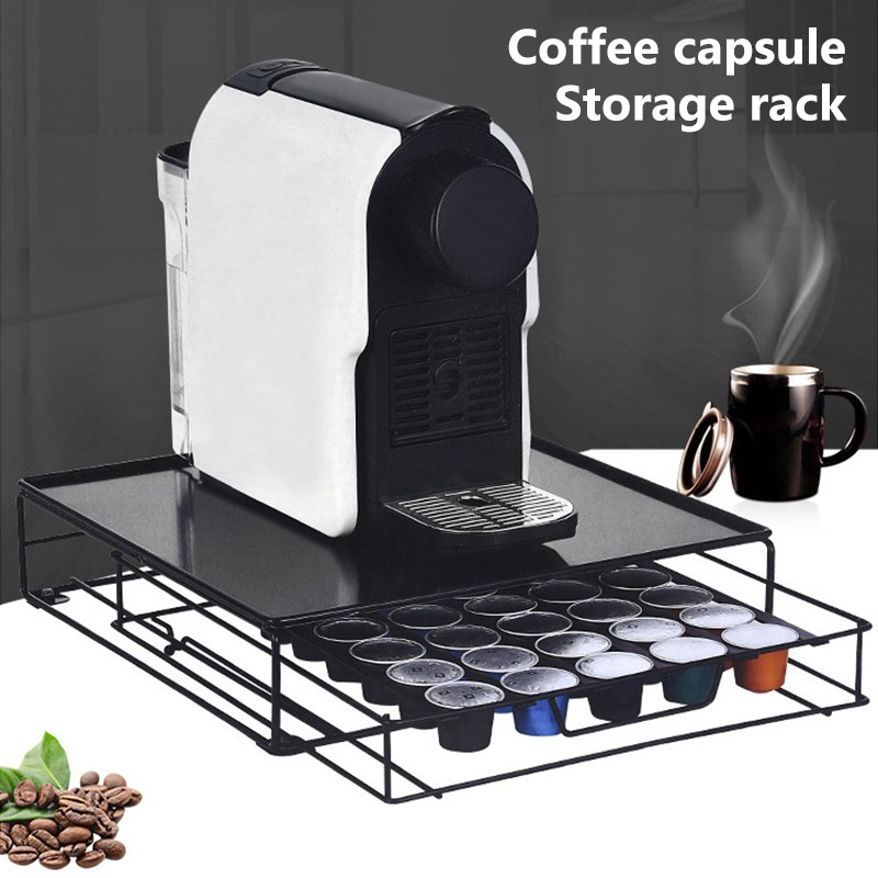 40 Cup Coffee Capsules Pod Holder Storage Rack Drawers Rak Holder ...