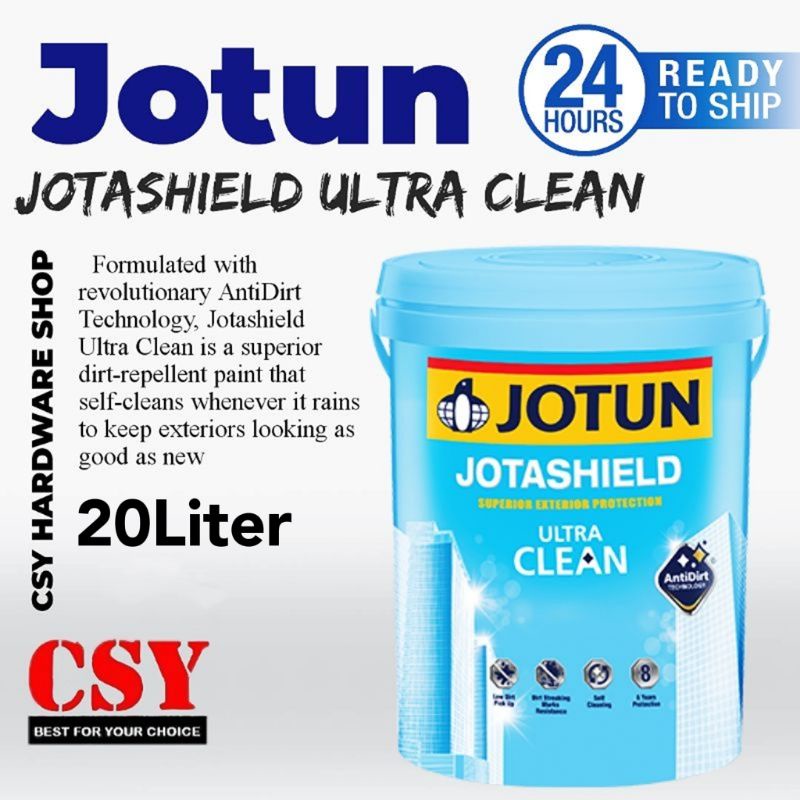 Jotun Jotashield Ultra Clean 20 Liter AntiDirt Paint | Shopee Malaysia