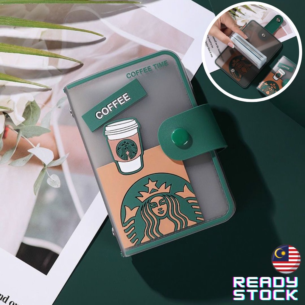 Starbucks Card Holder Large Capacity Starbuck Lanyard Transparent Cute ...