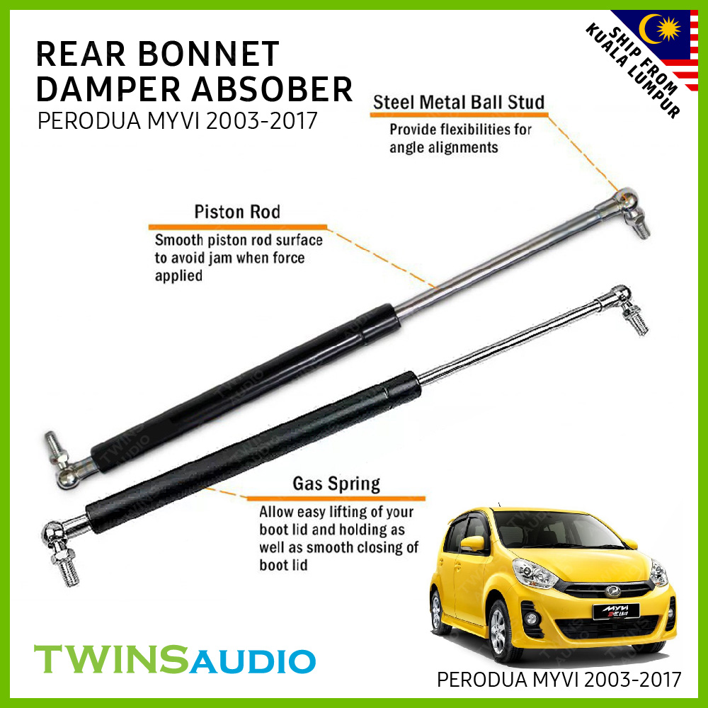 Perodua Myvi (2003-2017) Rear Bonner Damper Absorber Gas lift Absorber ...