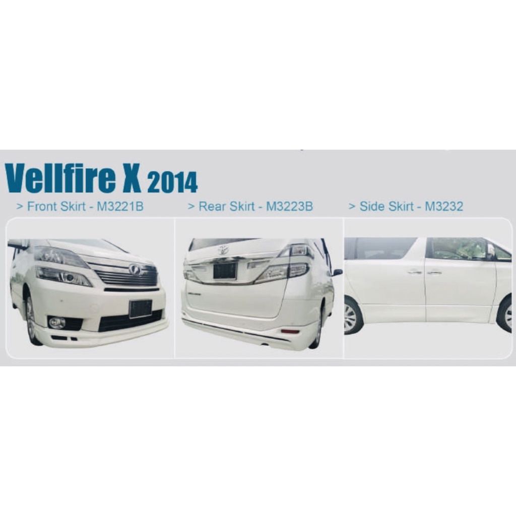 Toyota vellfire anh20 X spec 2012 2013 2014 Modellista v2 bodykit body ...