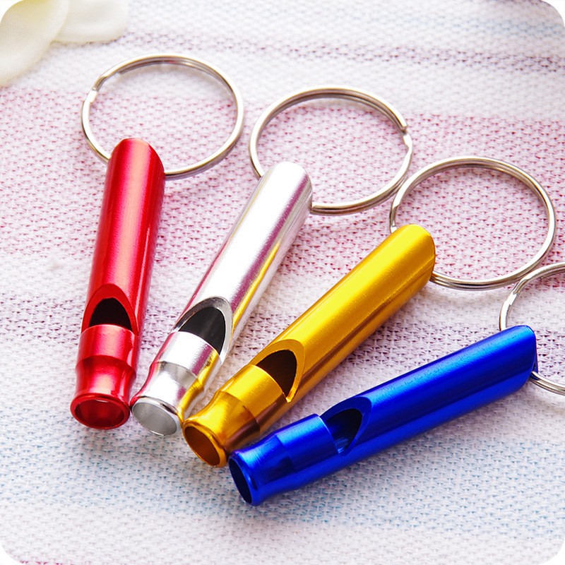 2pc Camping Hiking Survival Whistle / "Small Size Aluminum Emergency ...