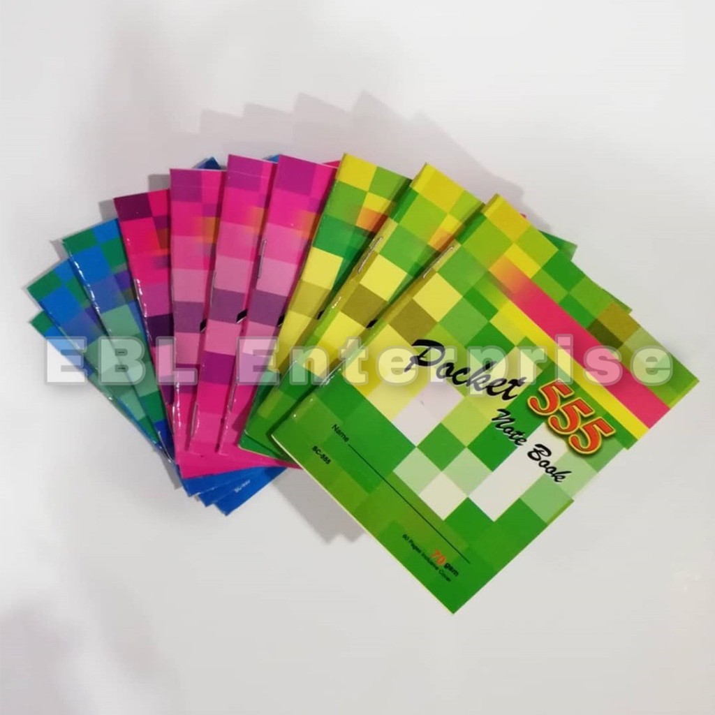 Buku Nota 555 70gsm 60ms / Buku Nota 555 | Shopee Malaysia
