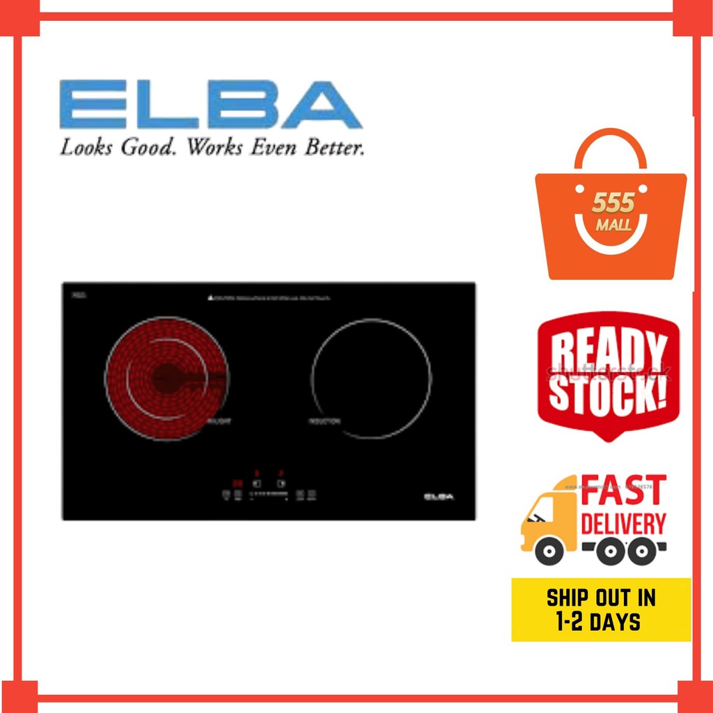 Elba Induction Ceramic Hob 9 Power Lever Control EICH-G3622SST(BK) I ...