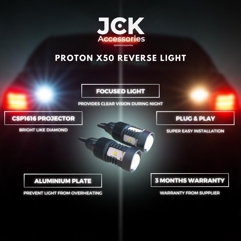 🔥Proton X50🔥Reverse Light LED White (Super Bright) 🔥 Enhance Your ...
