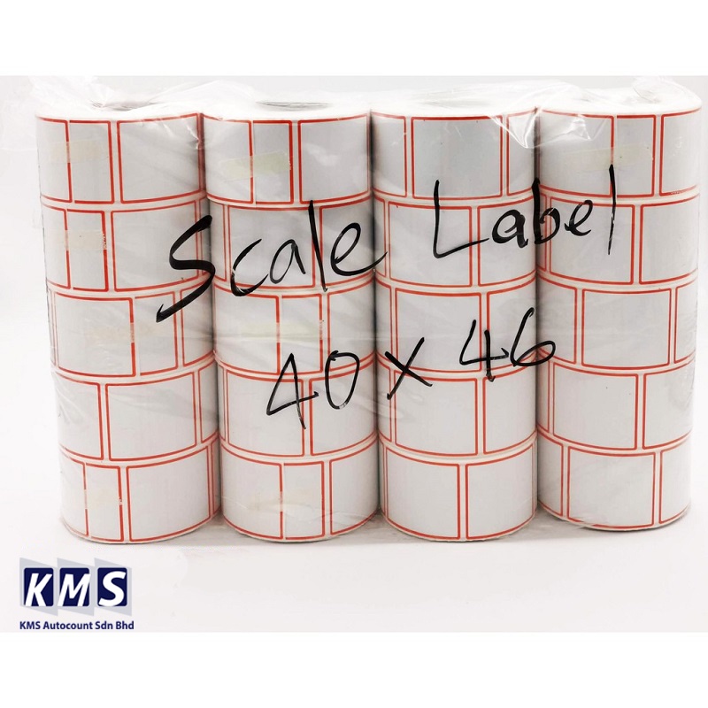 40 mm x 46 mm Weighing Scale Thermal Label Sticker (RM7.20 = 1 ROLL ...