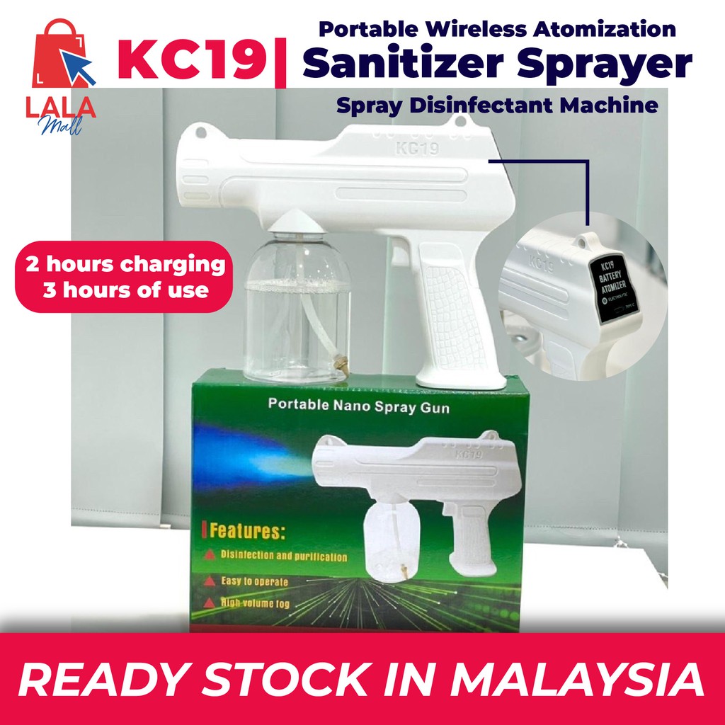Kc19 Fogging Machine Disinfectant Spray Gun Handheld Wireless Atomizer ...