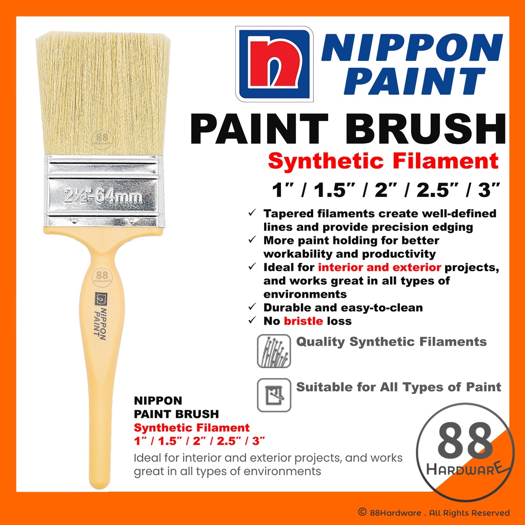 NIPPON HALAL SYNTHETIC paint brush 750 / cat brush paint brush brush ...
