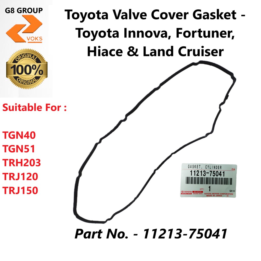 Toyota Valve Cover Gasket - Toyota Innova, Fortuner, Hiace & Land ...