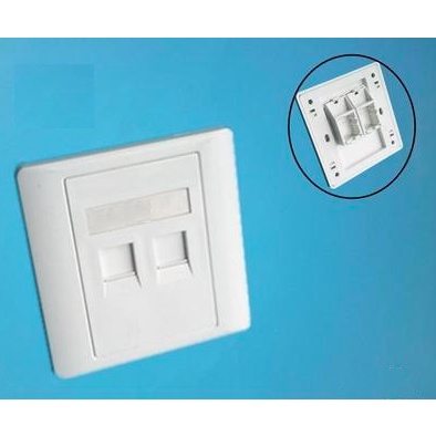 RJ45 Cat5e Cat6 Keystone Jack Network Faceplate Wall Panel Face Plate ...