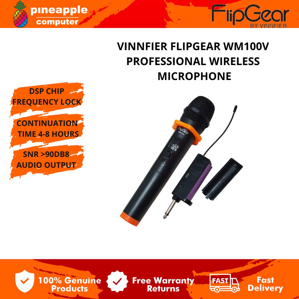 Vinnfier Flipgear WM100V Professional Wireless Microphone | Shopee Malaysia