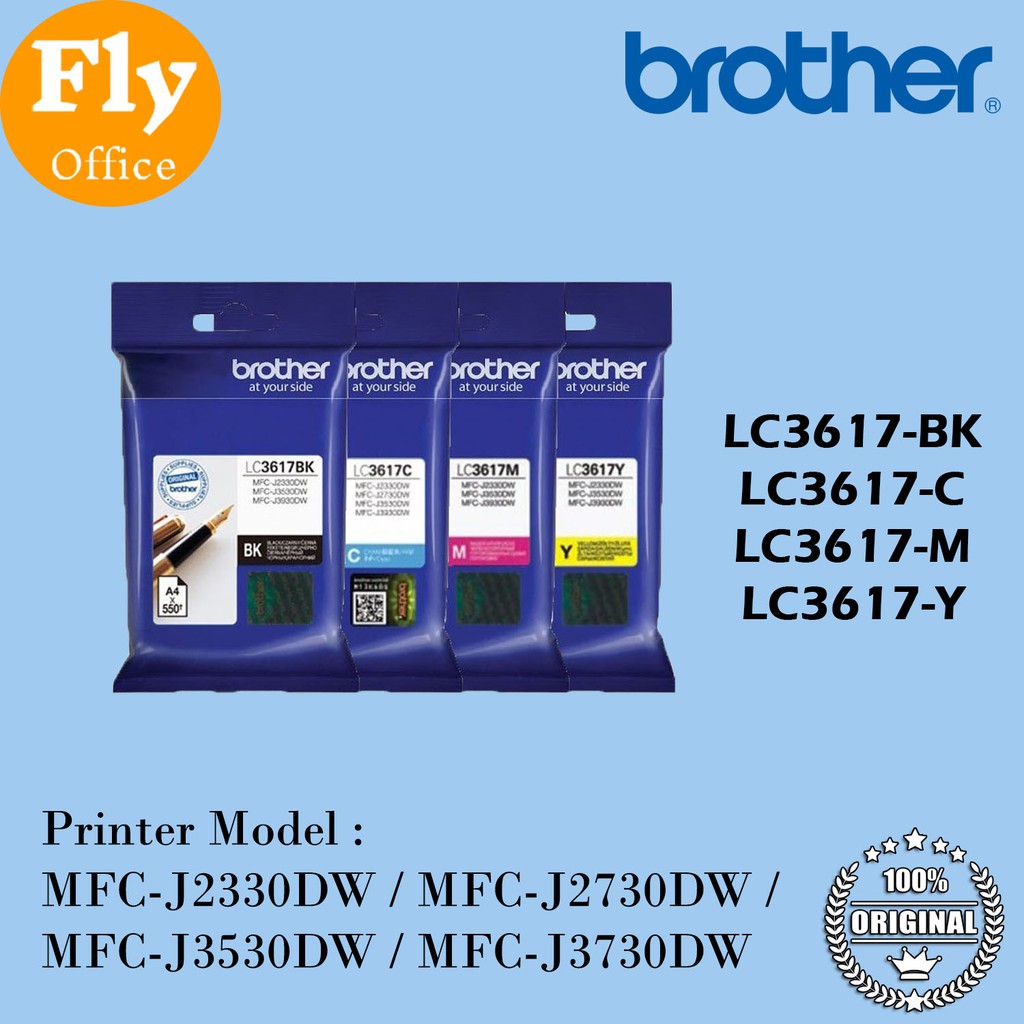 Brother LC3617 Original Ink Cartridge ( BK,C,M,Y ) For MFC-J2330 / MFC ...
