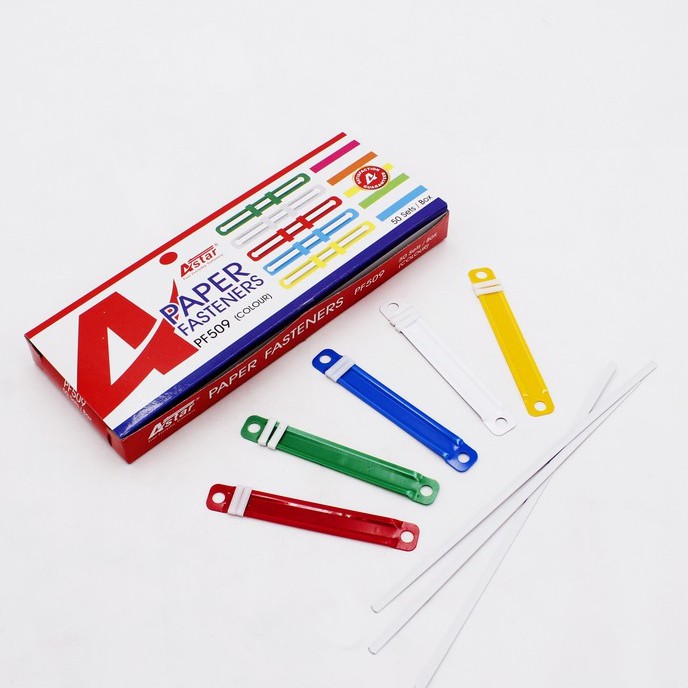 ANY BRAND Paper Fasterner (50 IN 1 BOX) (10 IN 1 PACK) | Shopee Malaysia