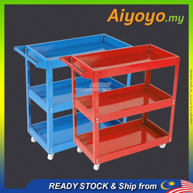 3 Layers Service Cart Tools Cart Utility Tool Service Trolley Barang ...