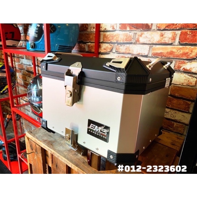 EMS Heavy Duty Aluminium TOP BOX (silver )TRACER Xadv Xmax Nmax NVX155 ...
