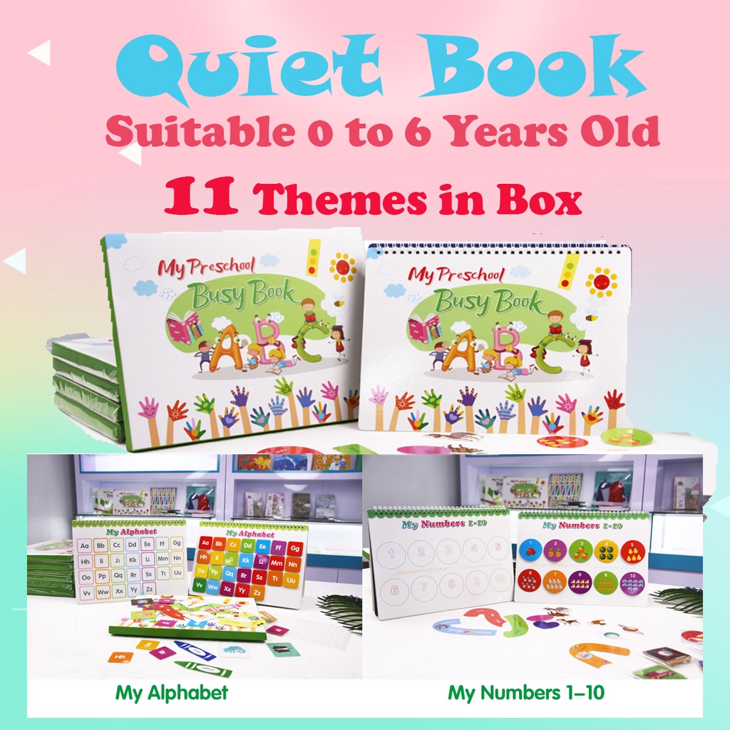 My Preschool Busy Book/My First Busy Book/Kids Busy Book/Quiet Book ...