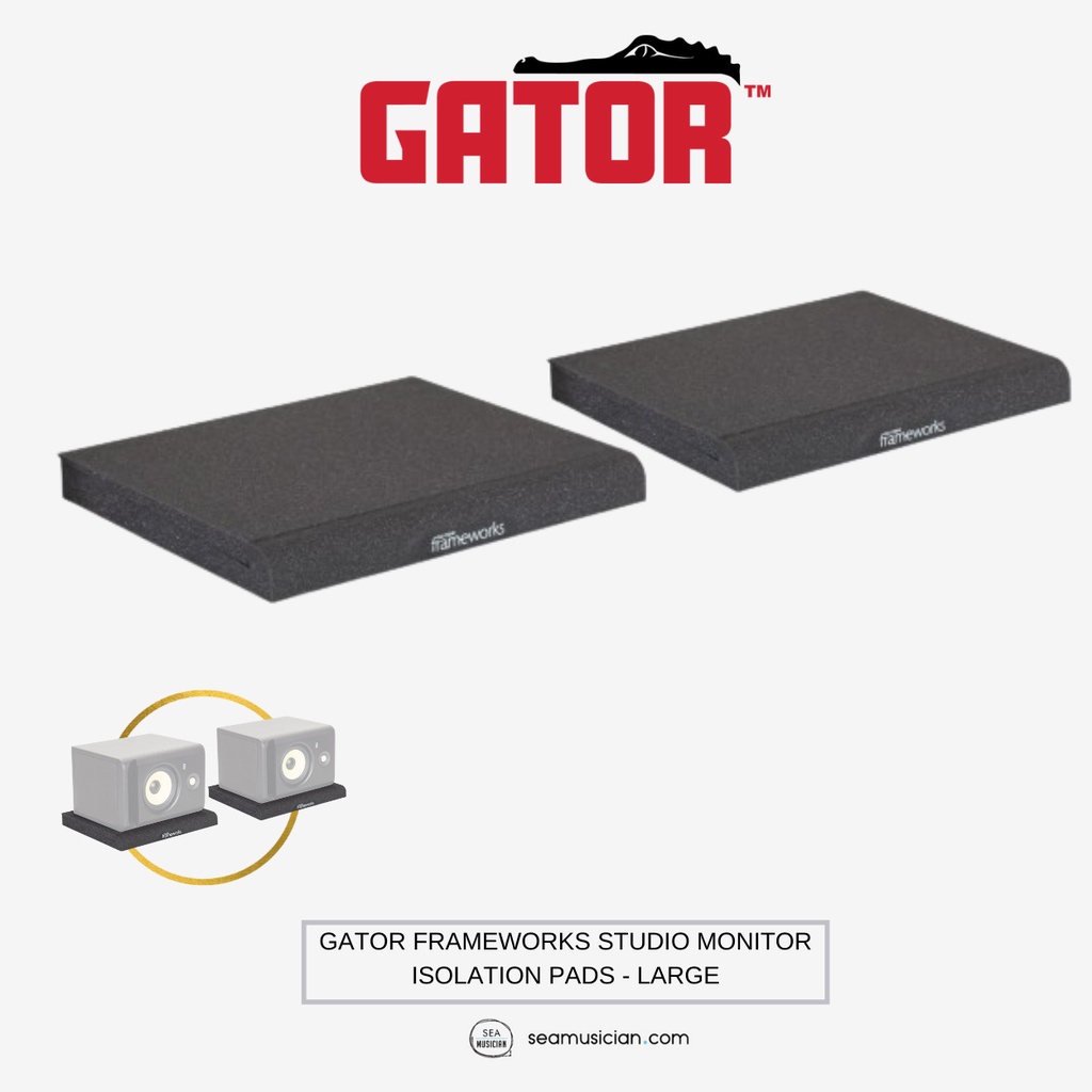 GATOR (LARGE) FRAMEWORKS STUDIO MONITOR ISOLATION PADS (PAIR) FOR 8 ...