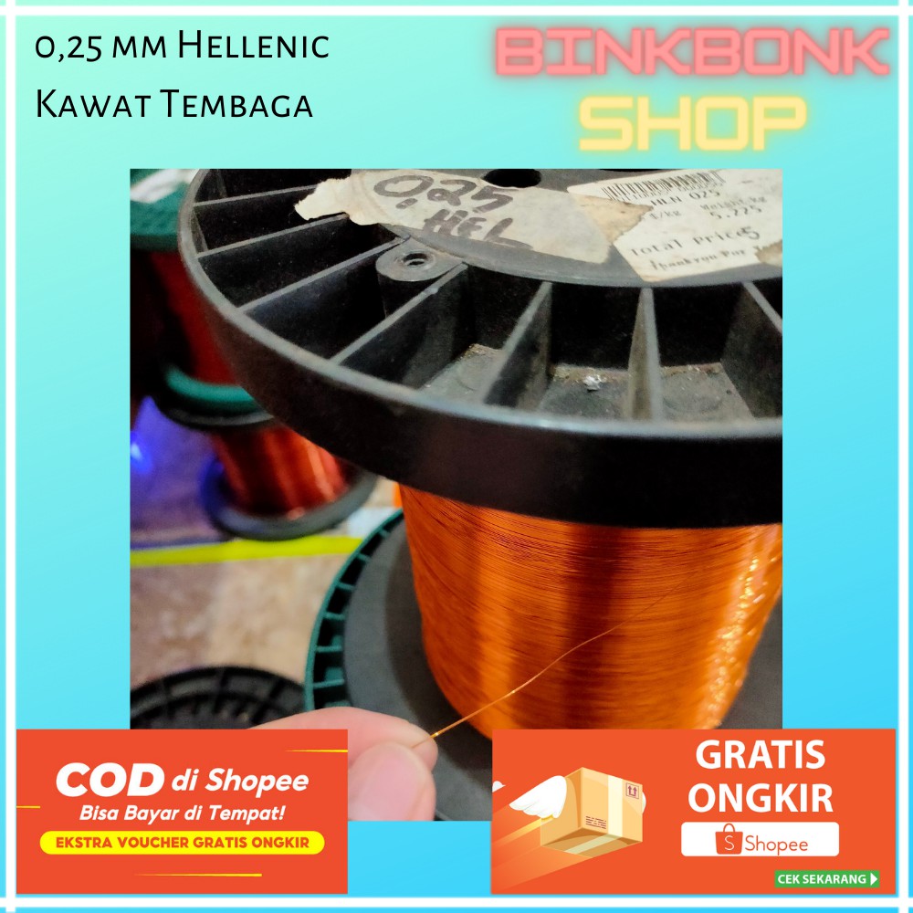 Copper Wire 0.25 HELLENIC SUN EMAIL Size 0.25 mm For Roll REWINDING ...