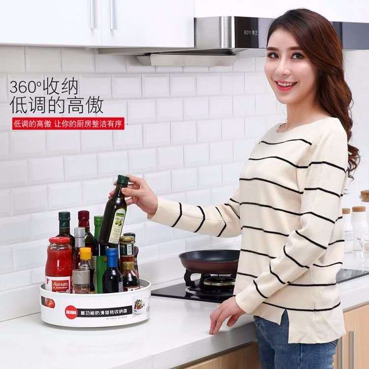 Multifungsi rak berputar menebal dulang simpanan tidak licin minyak ...