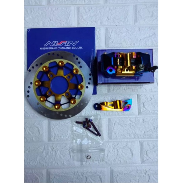 Nissin twotone thailand Disc Brake Package 220mm Disc Disc+4p monoblock ...