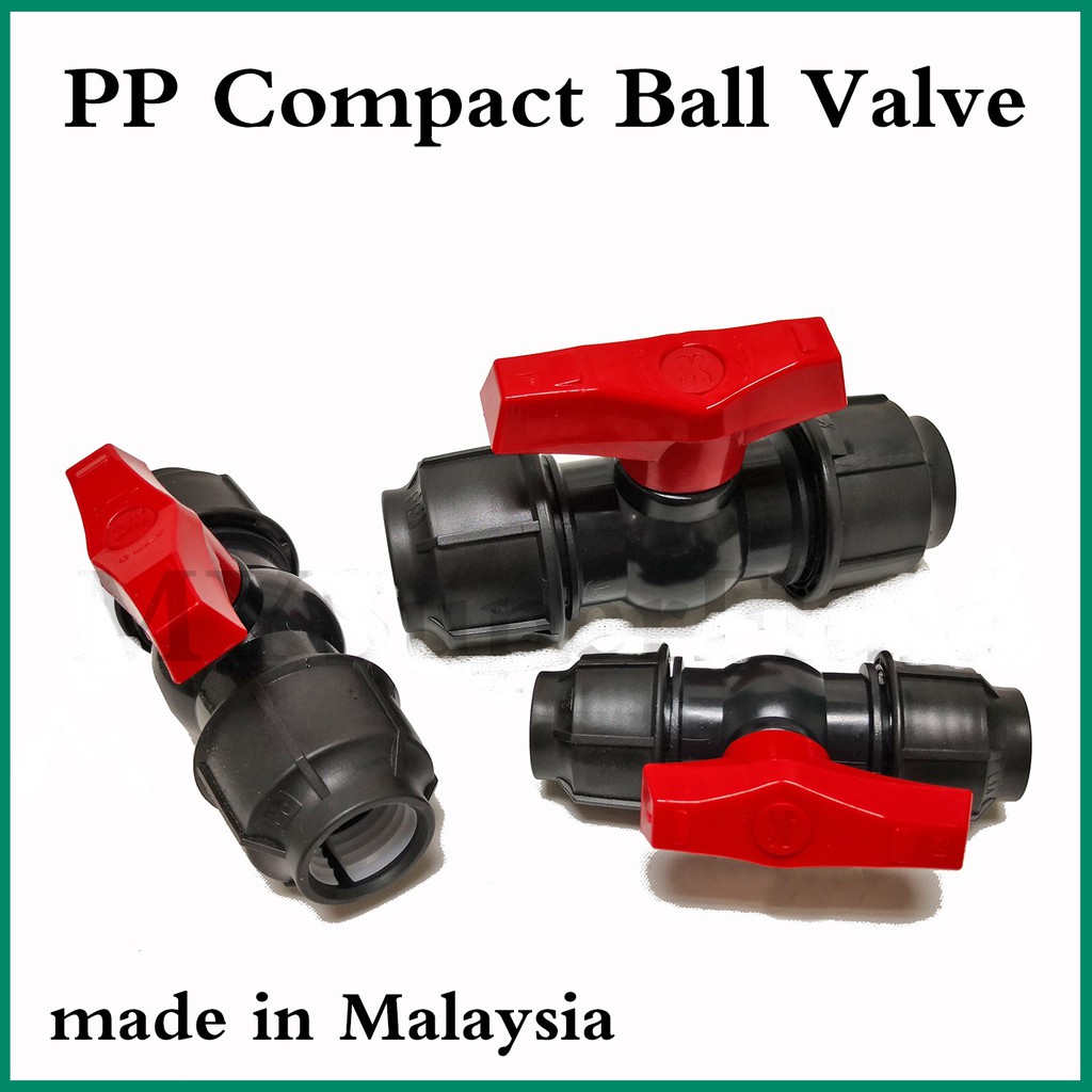 POLY HDPE PP Compact Ball Valve 4" (110mm) | Shopee Malaysia