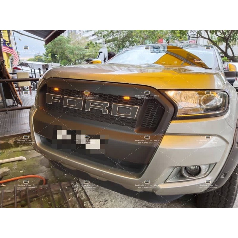 Ford Ranger T7 2015-2017 Front Grill with LED | Shopee Malaysia